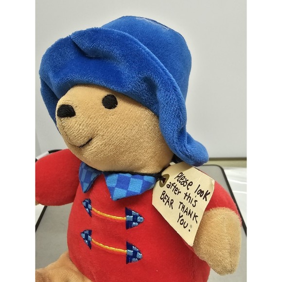 Eden Toys | Toys | Vintage Paddington Bear Plush 9 In Stuffed Animal Eden Toys Blue Hat Red ...